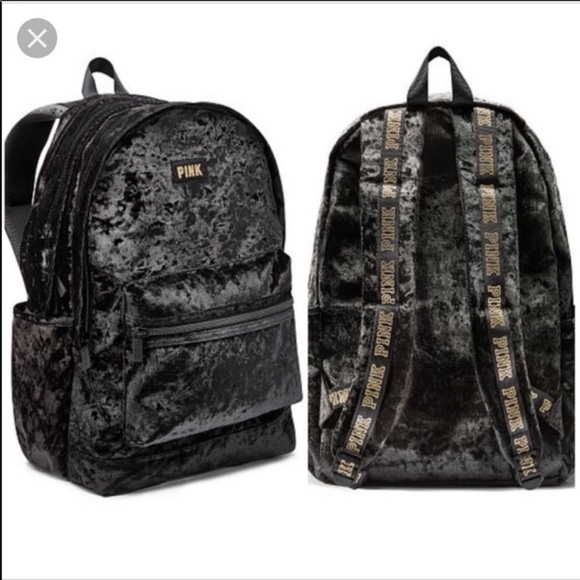 PINK Victoria's Secret | Bags | Nwt Vs Pink Campus Backpack Black ...